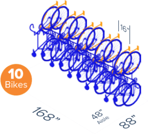 Commercial Bike Rack Systems | Carolina Chutes and Equipment